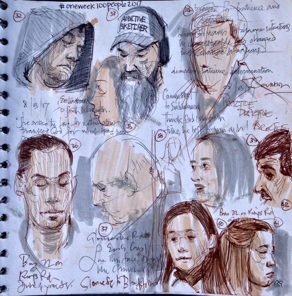 HOTSHOT 23- 100 PEOPLE SKETCHES IN ONE WEEK 2017