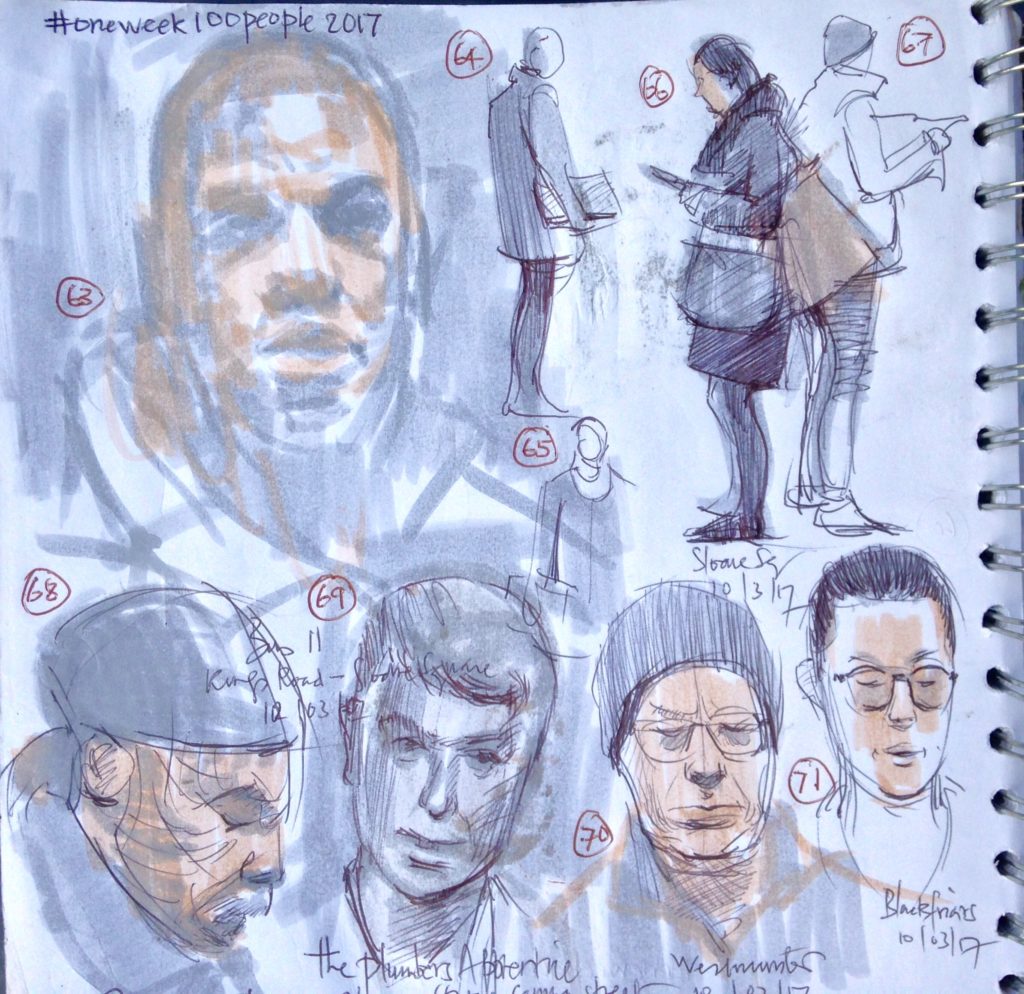 HOTSHOT 23- 100 PEOPLE SKETCHES IN ONE WEEK 2017